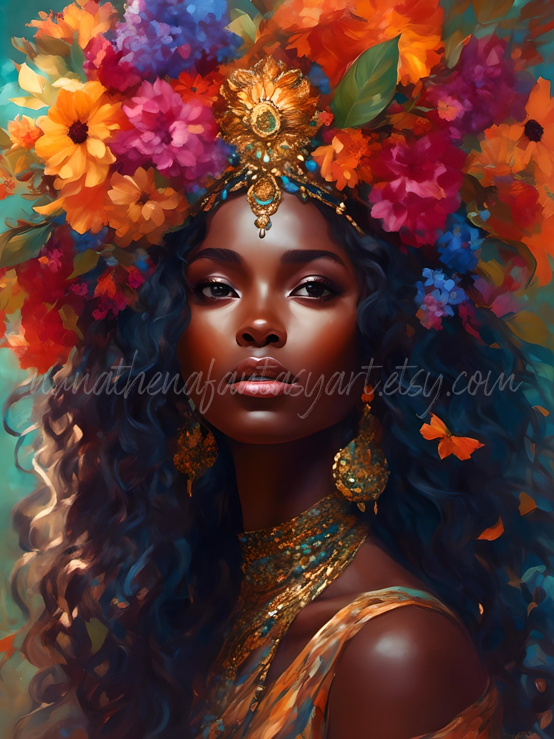 Asase Ya Digital Download African Earth Goddess of Fertility Fantasy ...