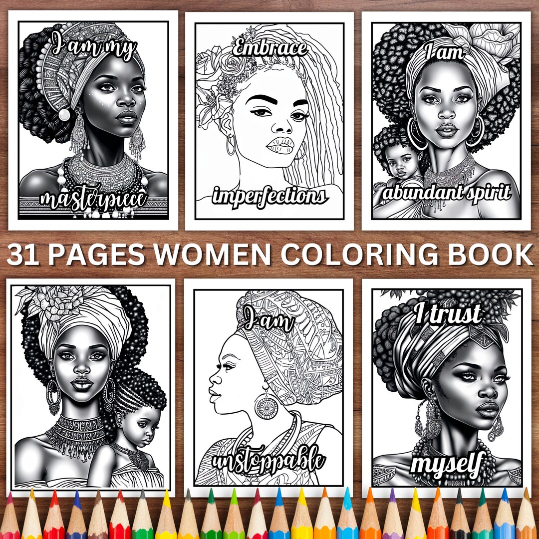31 African Queen Coloring Pages | Creativity Instant Download Printable ...