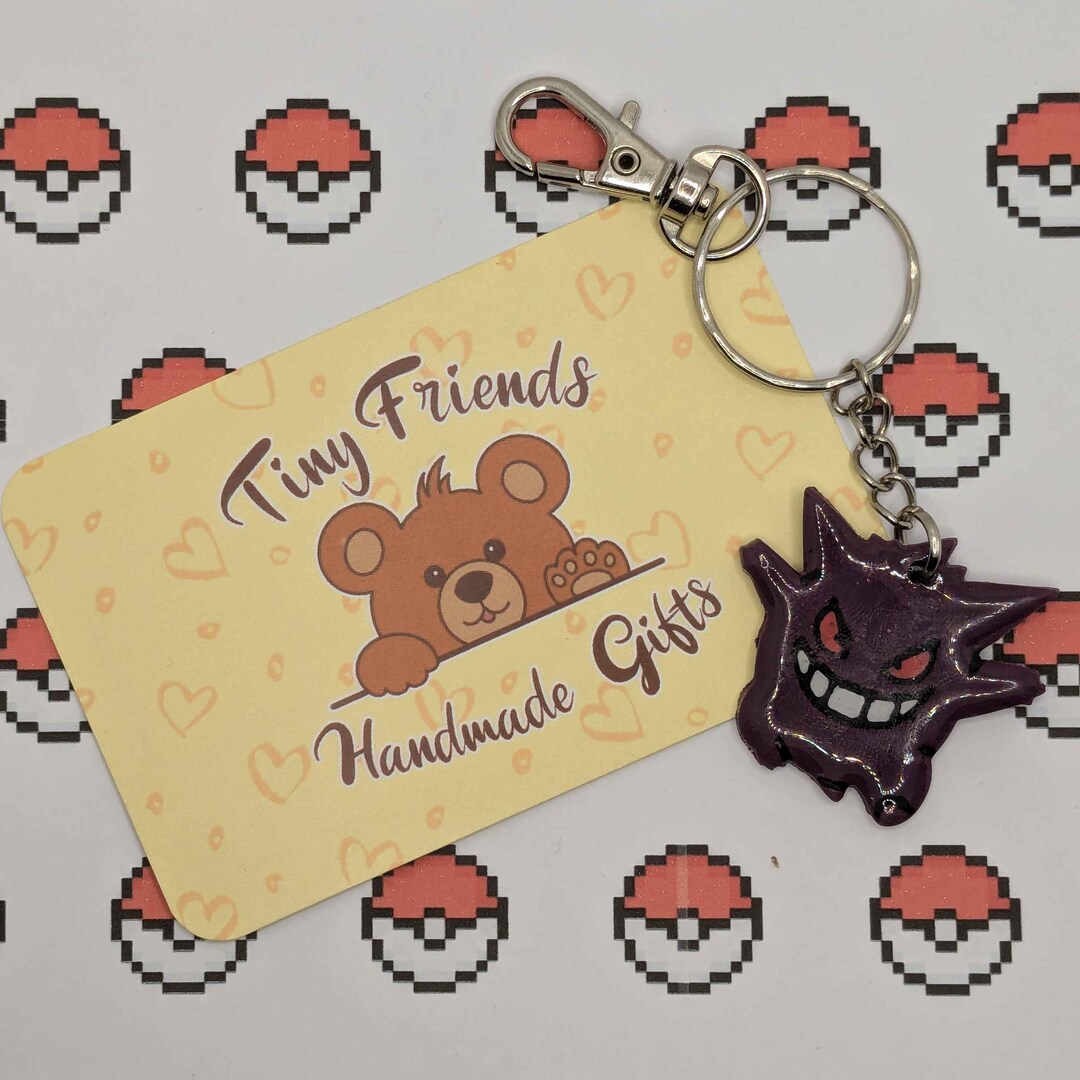 Gengar Keychain, Handmade With Polymer Clay - Etsy