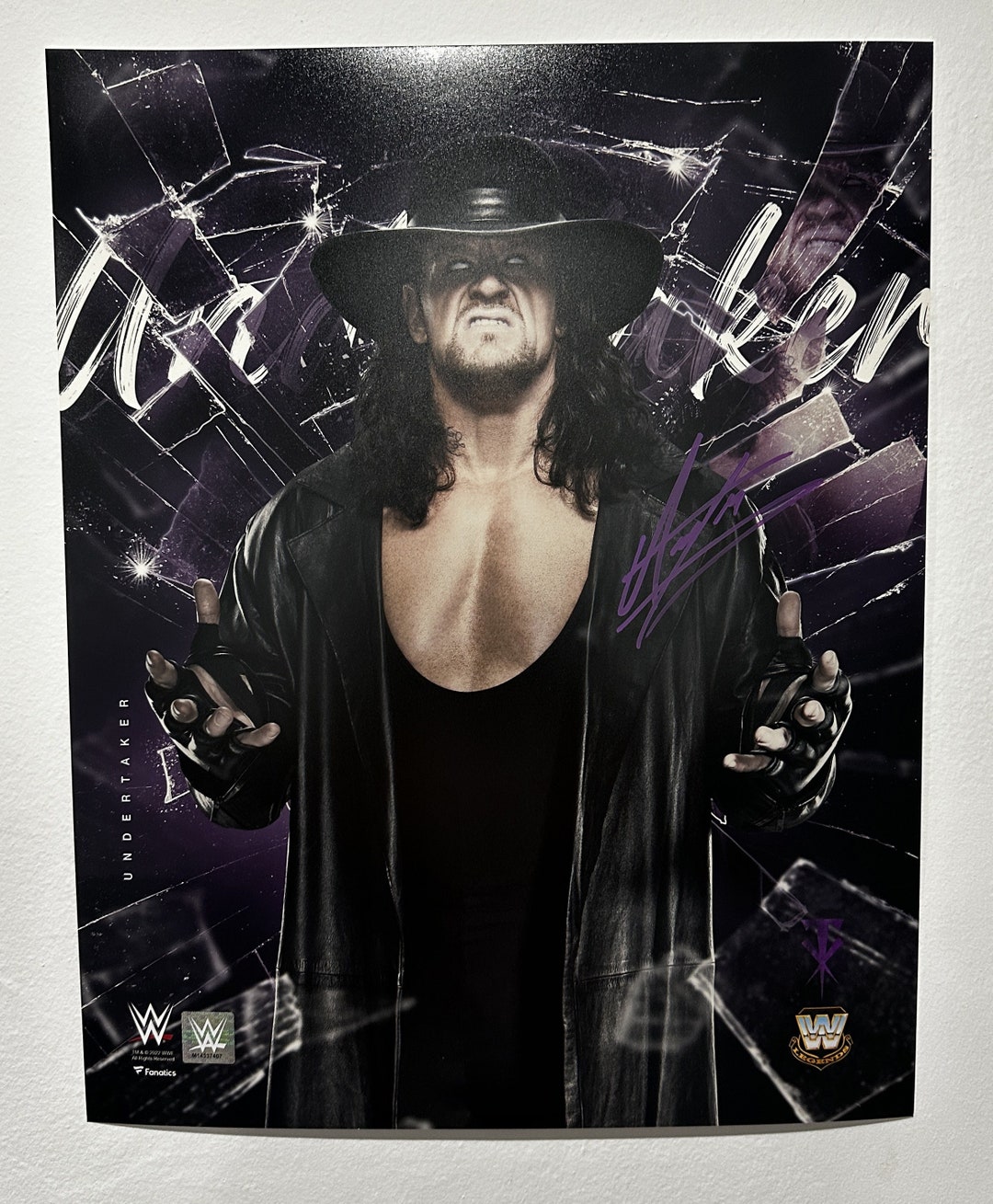 The Undertaker Poster 16X20 Autographed and Authenticated COA - Etsy