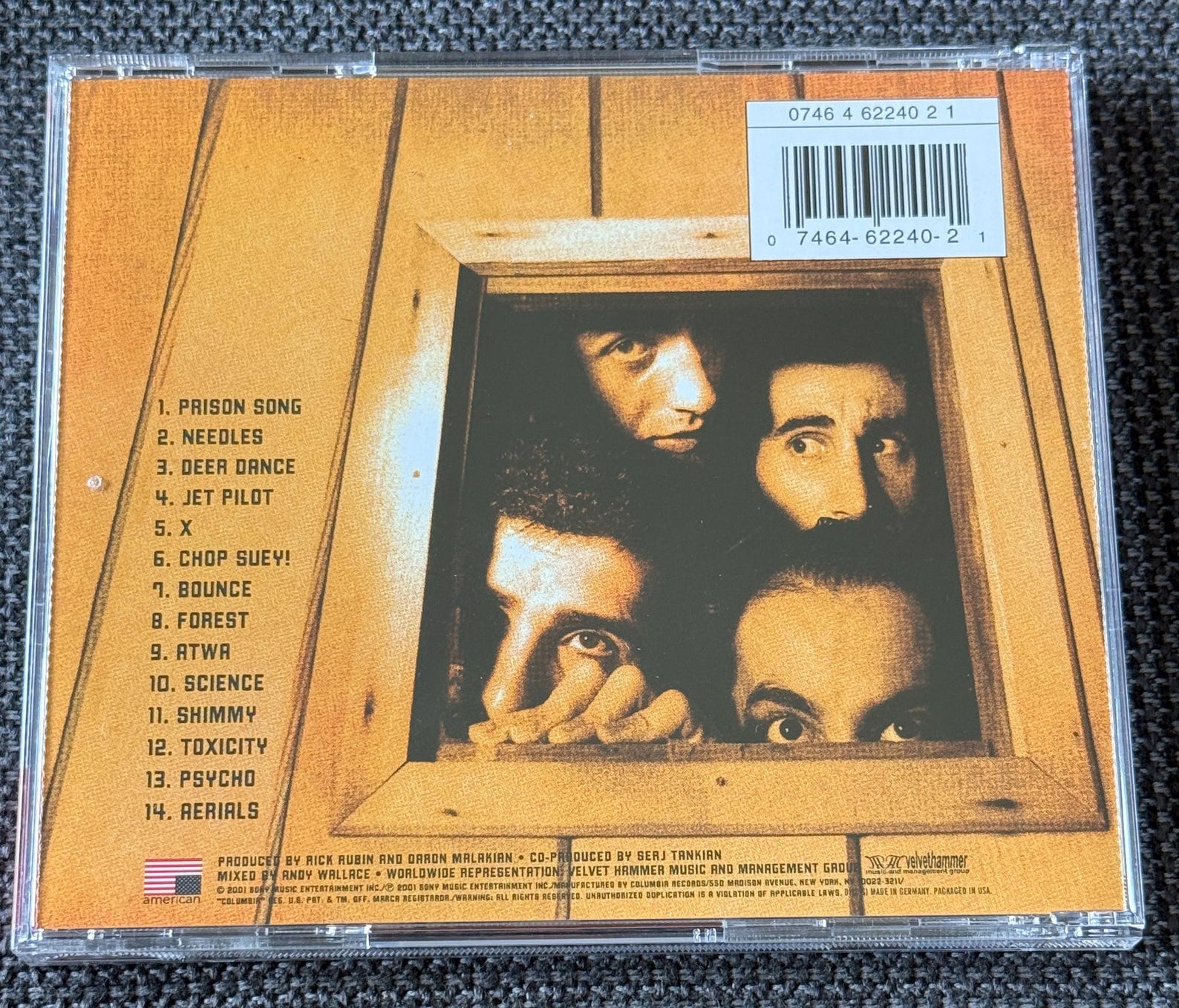 System of A Down – TOXICITY Signed By: Serj Tankian and Daron Malakian ...