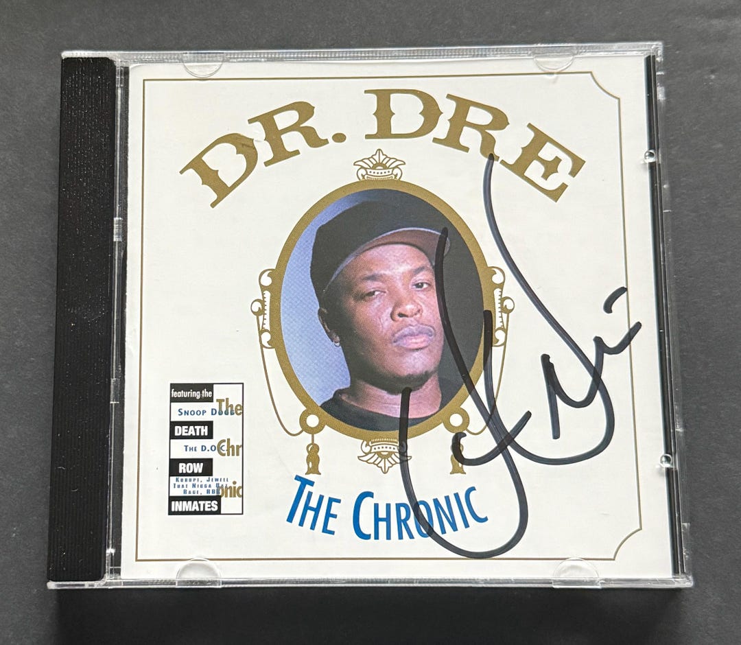 Dr. Dre – THE CHRONIC Signed By: Dr. Dre With Coa - Free Protective ...