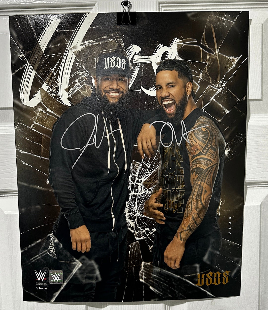 The Usos, WWE Poster 16X20 Autographed and Authenticated COA - Etsy