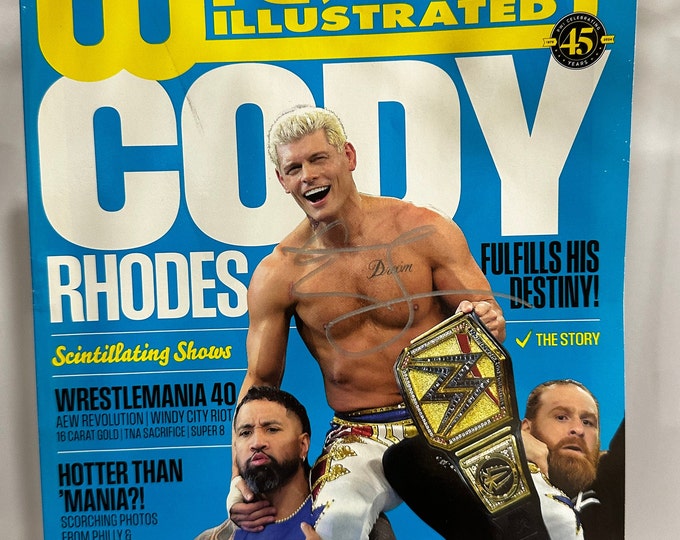 Cody Rhodes Pro Wrestling Illustrated Magazine Autographed and ...