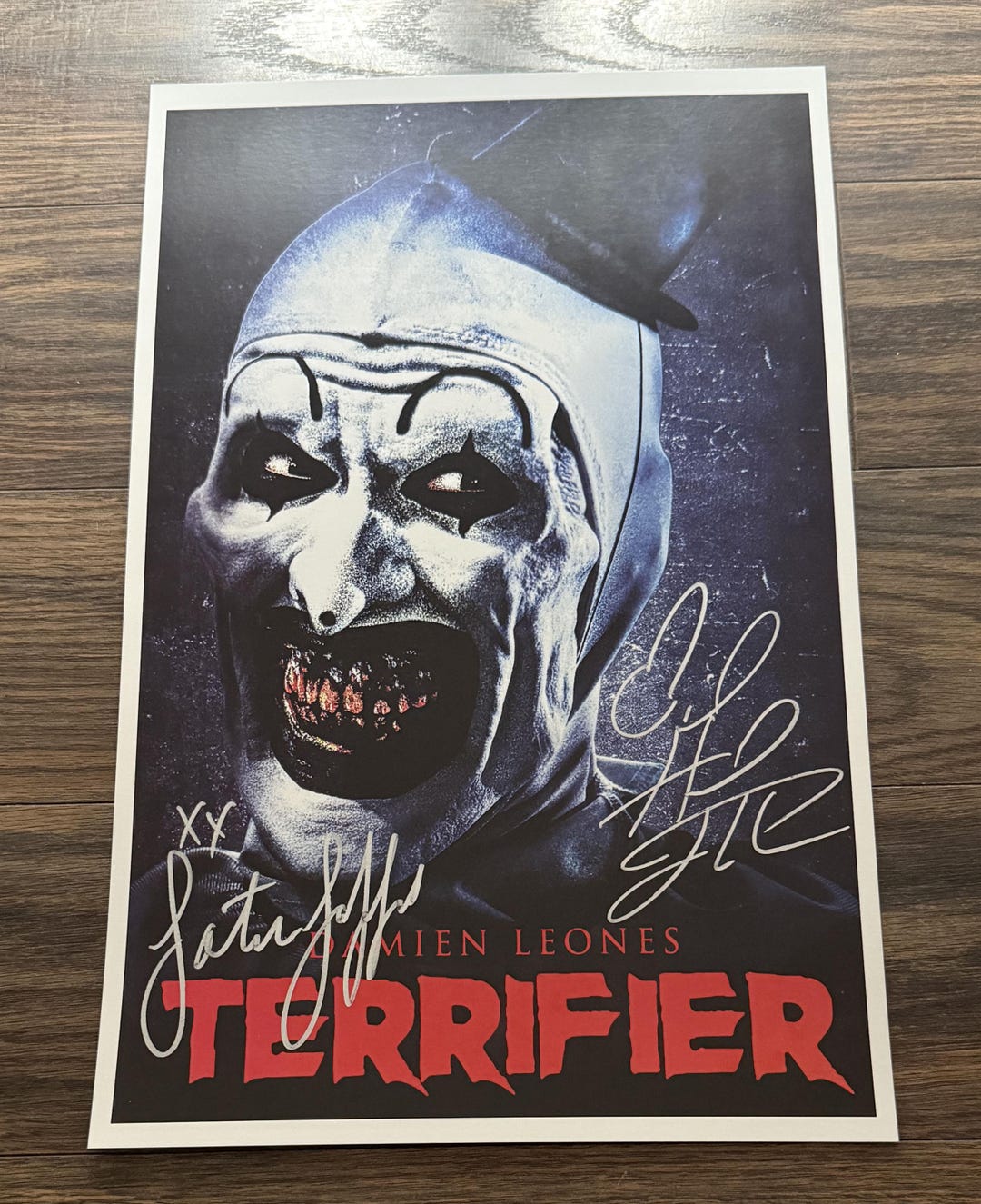 Terrifier, Signed Poster, Autographed by David Howard Thornton and ...