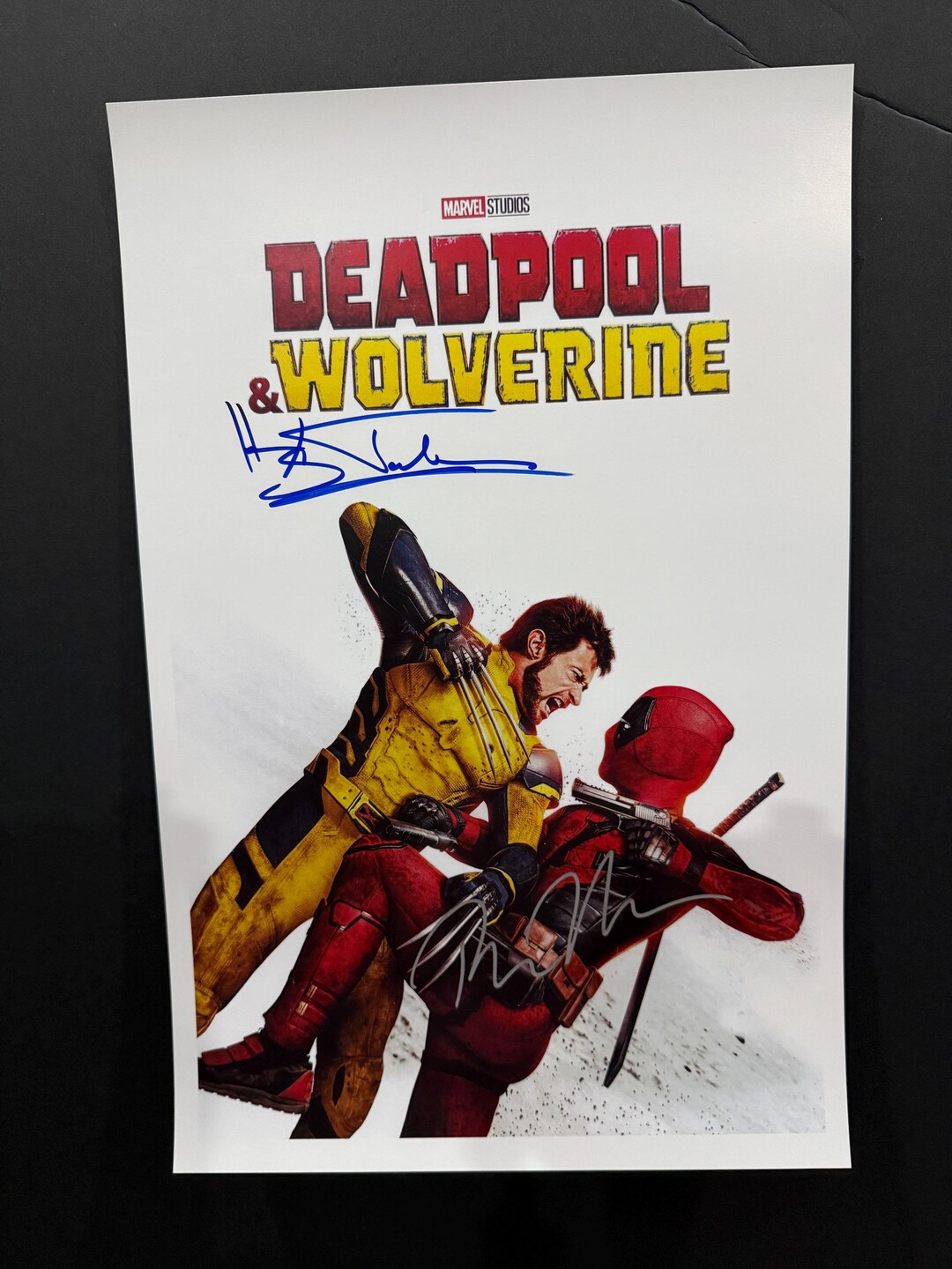 Deadpool and Wolverine, Signed Poster, Autographed by Hugh Jackman and ...