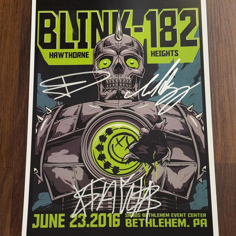 Blink 182 Poster - Etsy