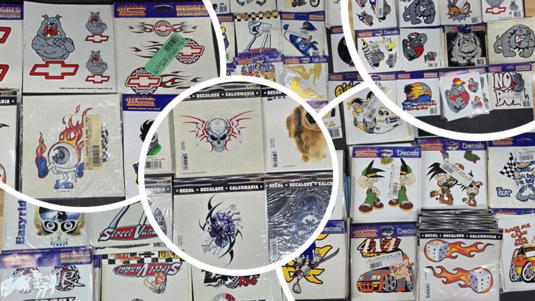 Vintage 90s Car Tattoo/decal Stickers Set of 6 Random NOS, No ...