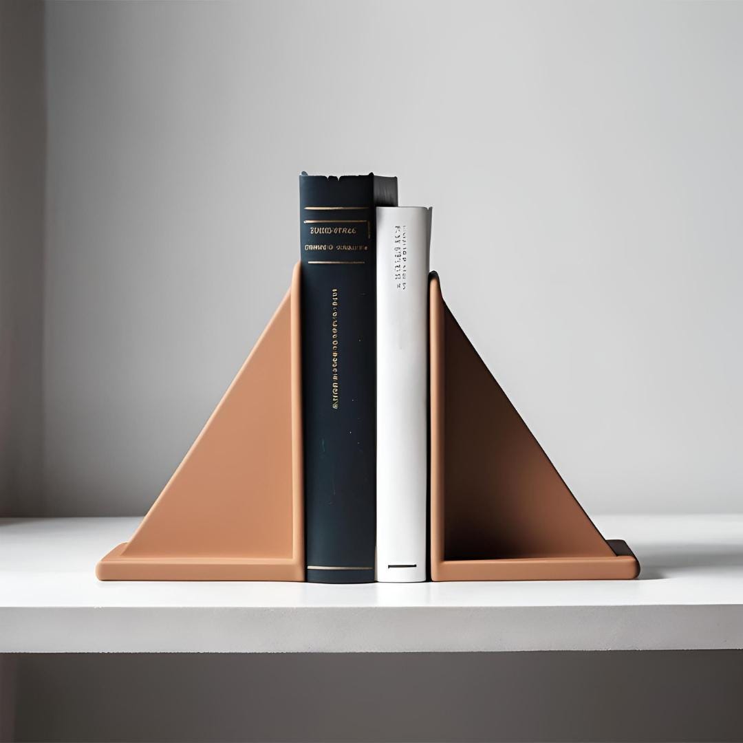 Modern Minimal Bookends | 3d Printed - Etsy