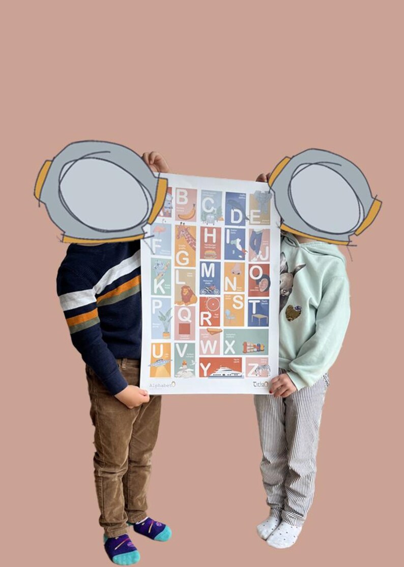 Alphabeto- Bilingual Alphabet Poster - Poster ABC - German Italian ...