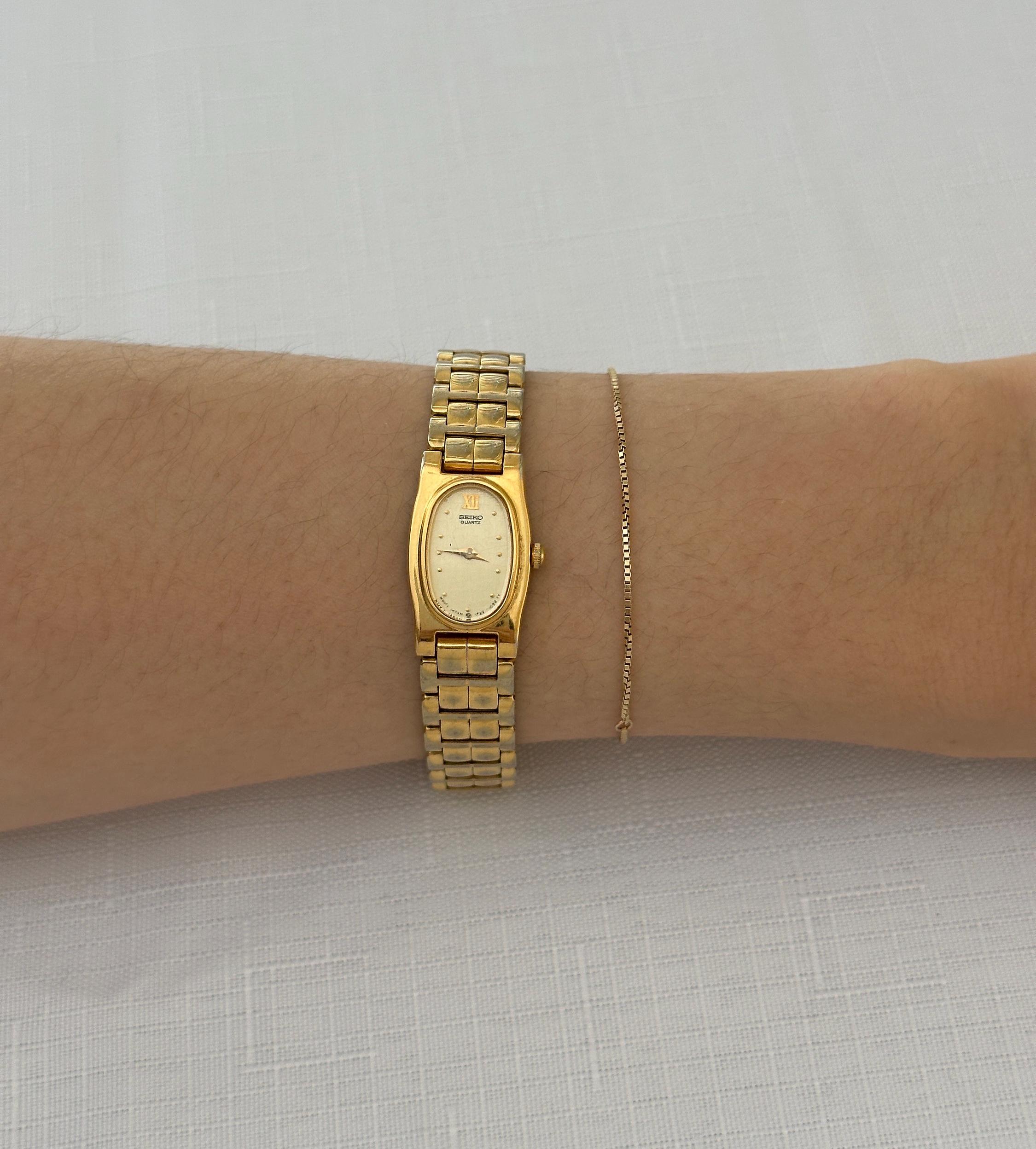Vintage Ladies Gold Oval Seiko Watch - Etsy