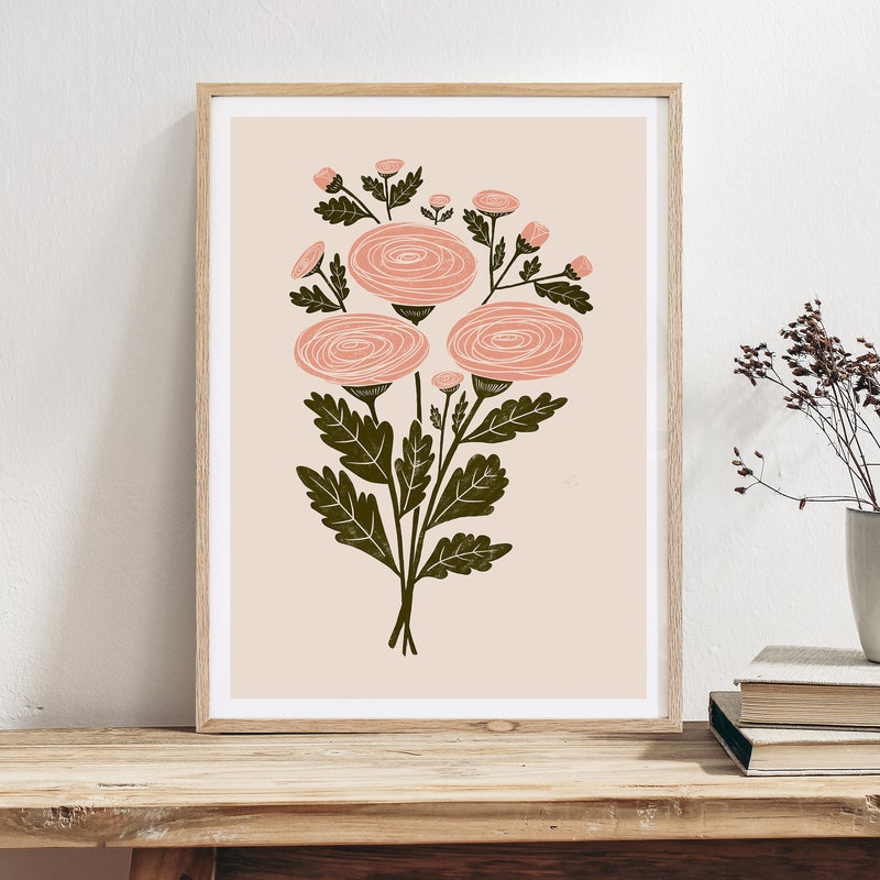 Ranunculus Print - Etsy