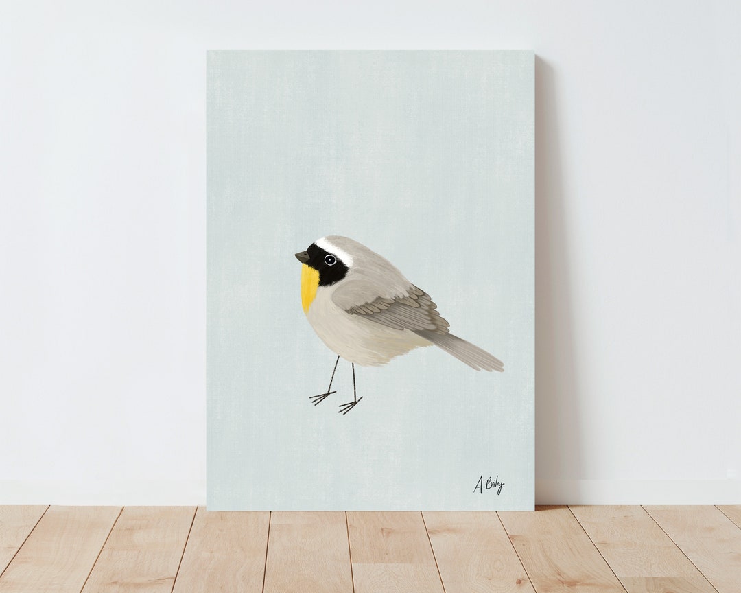 Scandinavian Bird Illustration Wall Art - Folk Art - Scandinavian ...