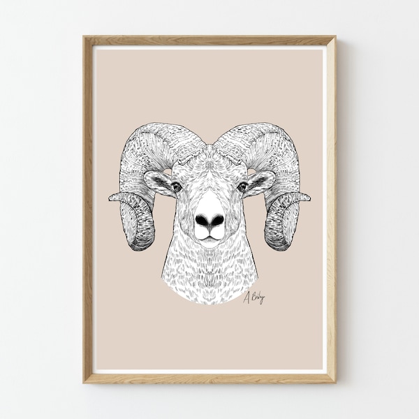Bighorn Sheep Wall Art - Etsy