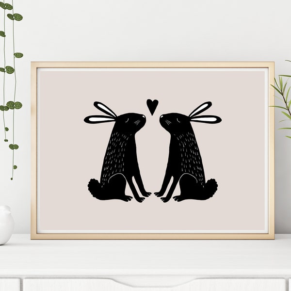 Whimsical Rabbit - Etsy