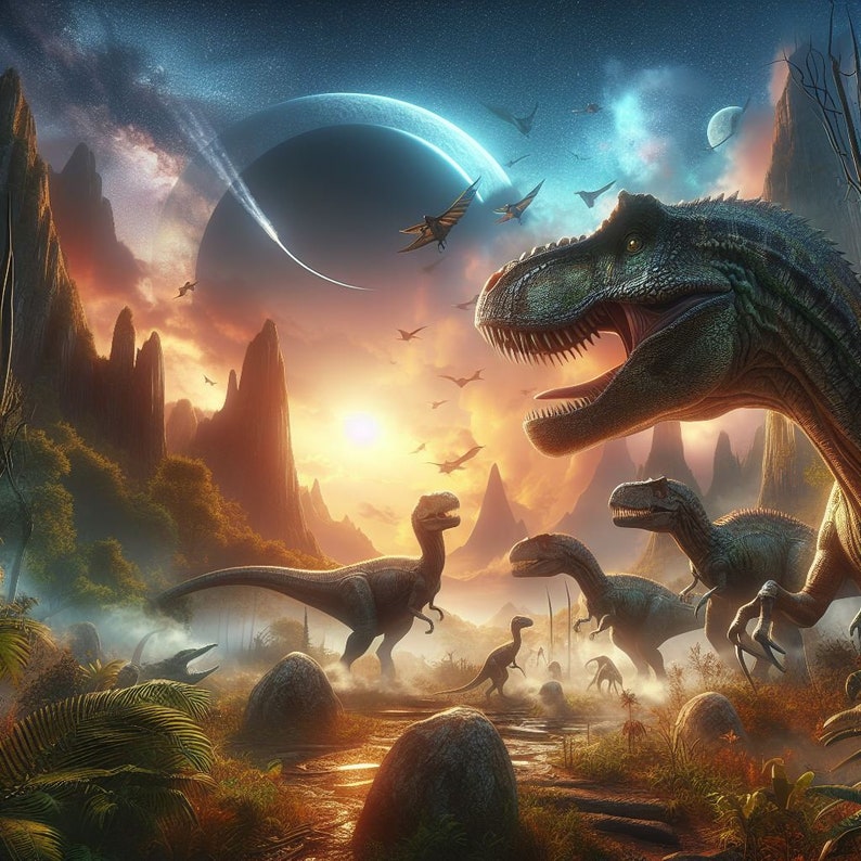 Digital File, Digital Photo, Drawing, Dinosaurs, Nature - Etsy