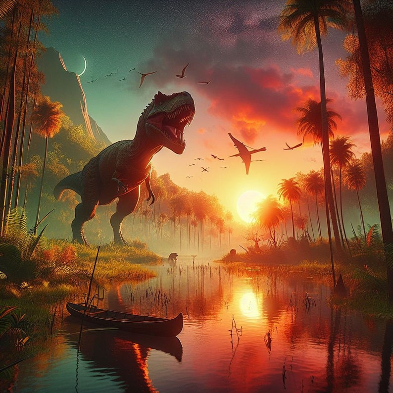 Digital File, Digital Photo, Drawing, Dinosaurs, Nature - Etsy