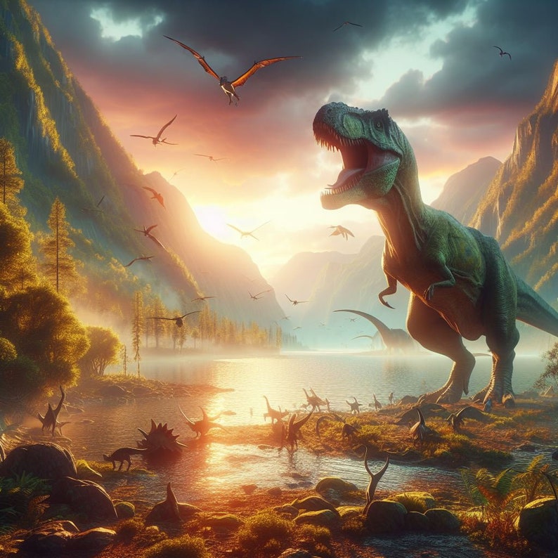 Digital File, Digital Photo, Drawing, Dinosaurs, Nature - Etsy