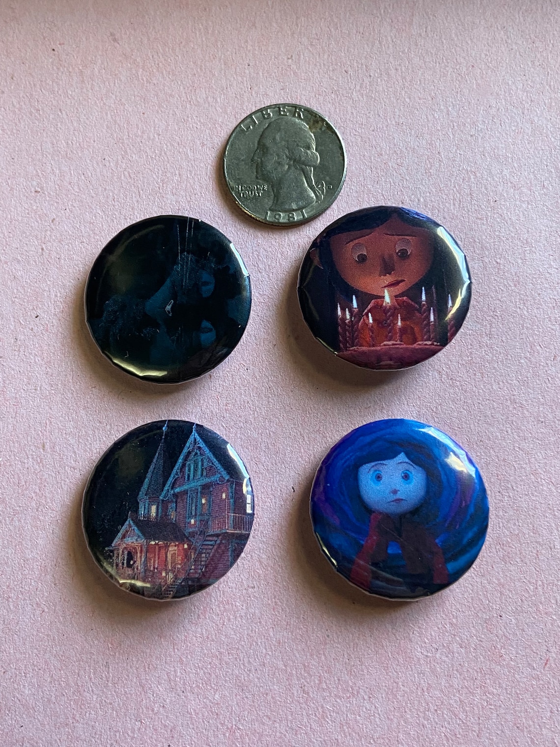 1.25” Coraline Pins - Etsy