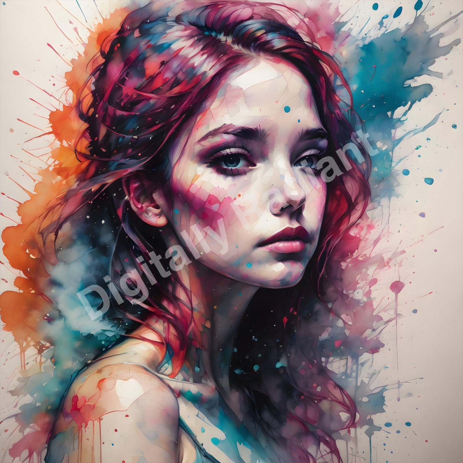 15 Sad Paint Splash Girl Pretty Sad Girl Paint Art Artistic Images ...