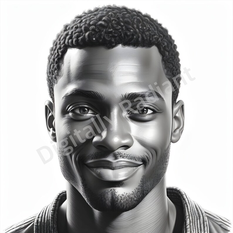 10 Handsome Black Men Pencil Drawing Black and White Images Ethnic ...