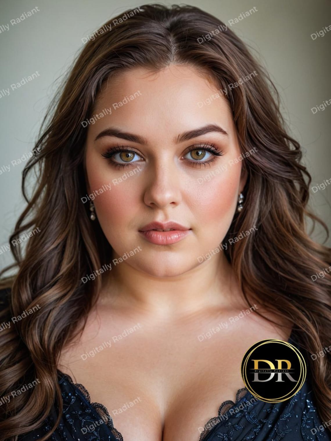 Plus Size Brunette Model | Woman Headshot | Plus Size Female Cover Model | Woman Portrait ...