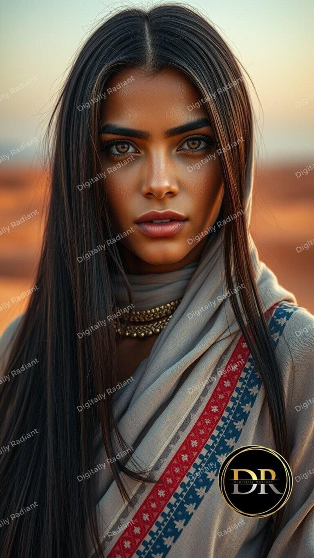 Striking Moroccan Model | Woman Headshot | Female Cover Model | Woman ...