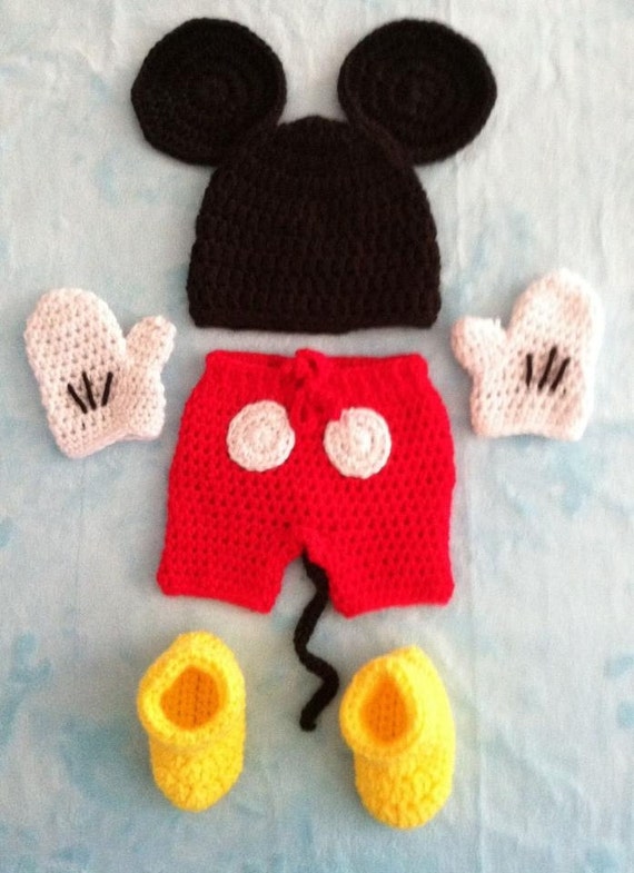 Mickey Mouse Diaper Cover Set PHOTO PROP | Etsy