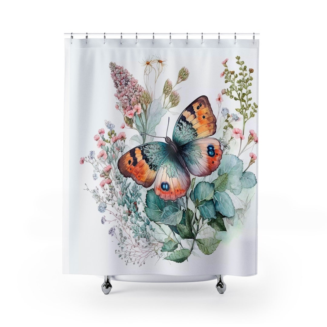 Butterfly Shower Curtains - Etsy
