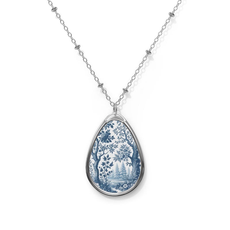 Delft Blue Necklace - Etsy