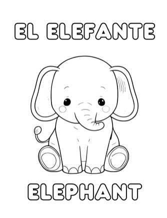 Spanish English Coloring Pages for Preschoolers Abcs, Bilingual - Etsy