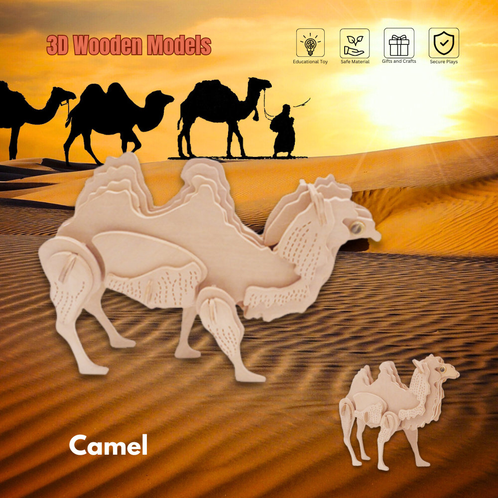 3D Animal Puzzle, DIY Puzzle Crafts Wooden Puzzle, Color It Puzzles ...