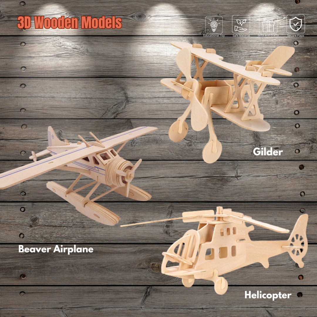 Wooden Airplane Model Kits - Perfect DIY Craft for Aviation Enthusiasts ...