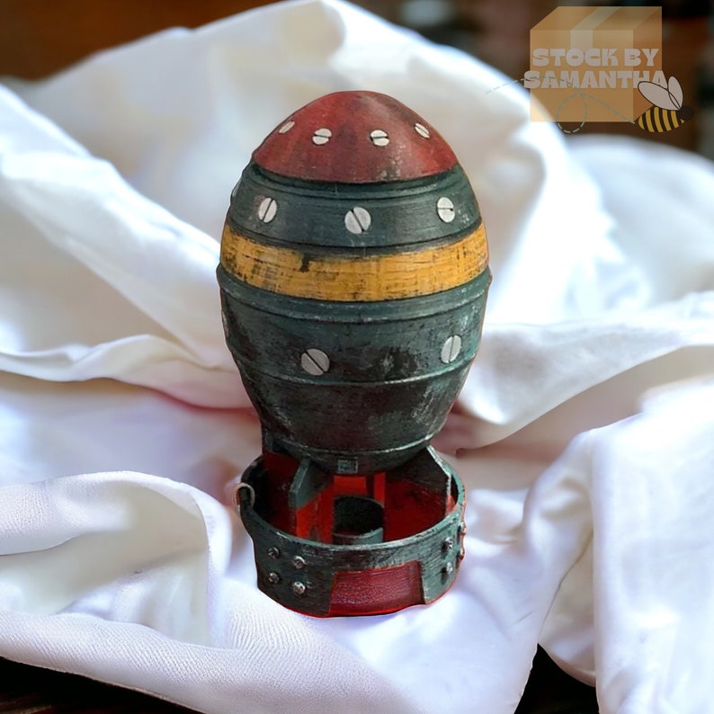 Fallout-inspired Mini Nuke Storage Statue Retro Art Craft, Home Bedroom ...