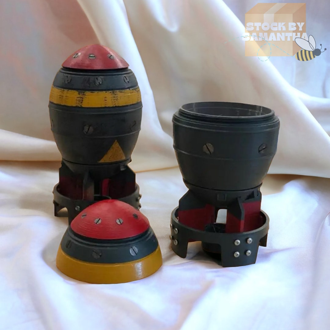 Fallout-inspired Mini Nuke Storage Statue Retro Art Craft, Home Bedroom ...
