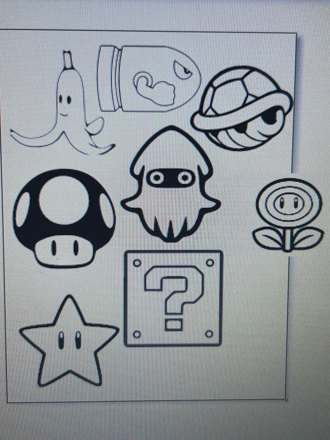Super Mario Bros Decal Vinyl Stickers - Etsy