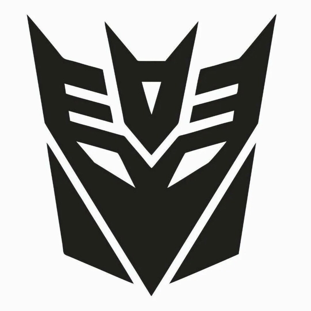 Transformers Decepticon Symbol Decal Sticker - Etsy UK