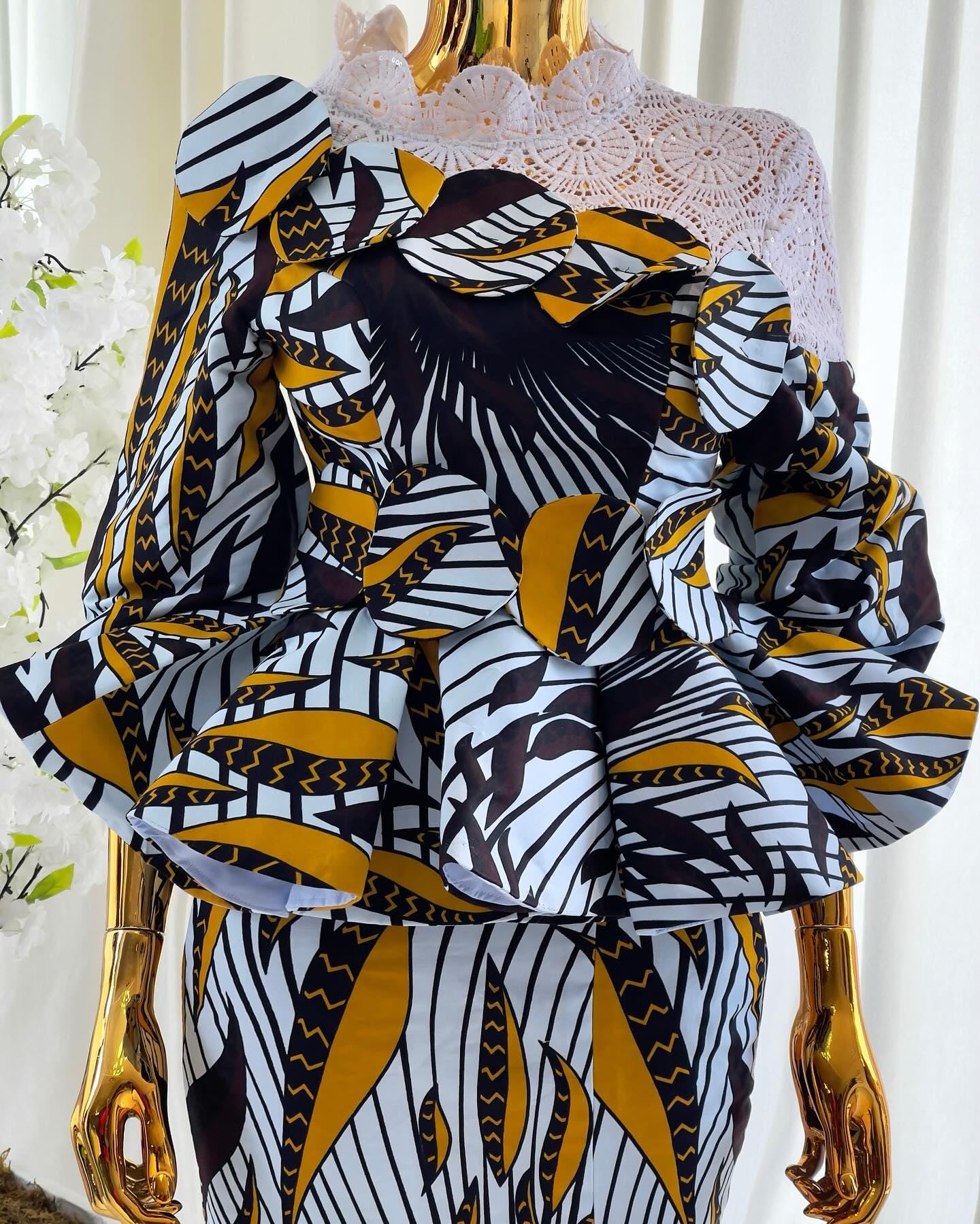 Ankara African Women's Blouse: Classic Floral Print Top - Etsy