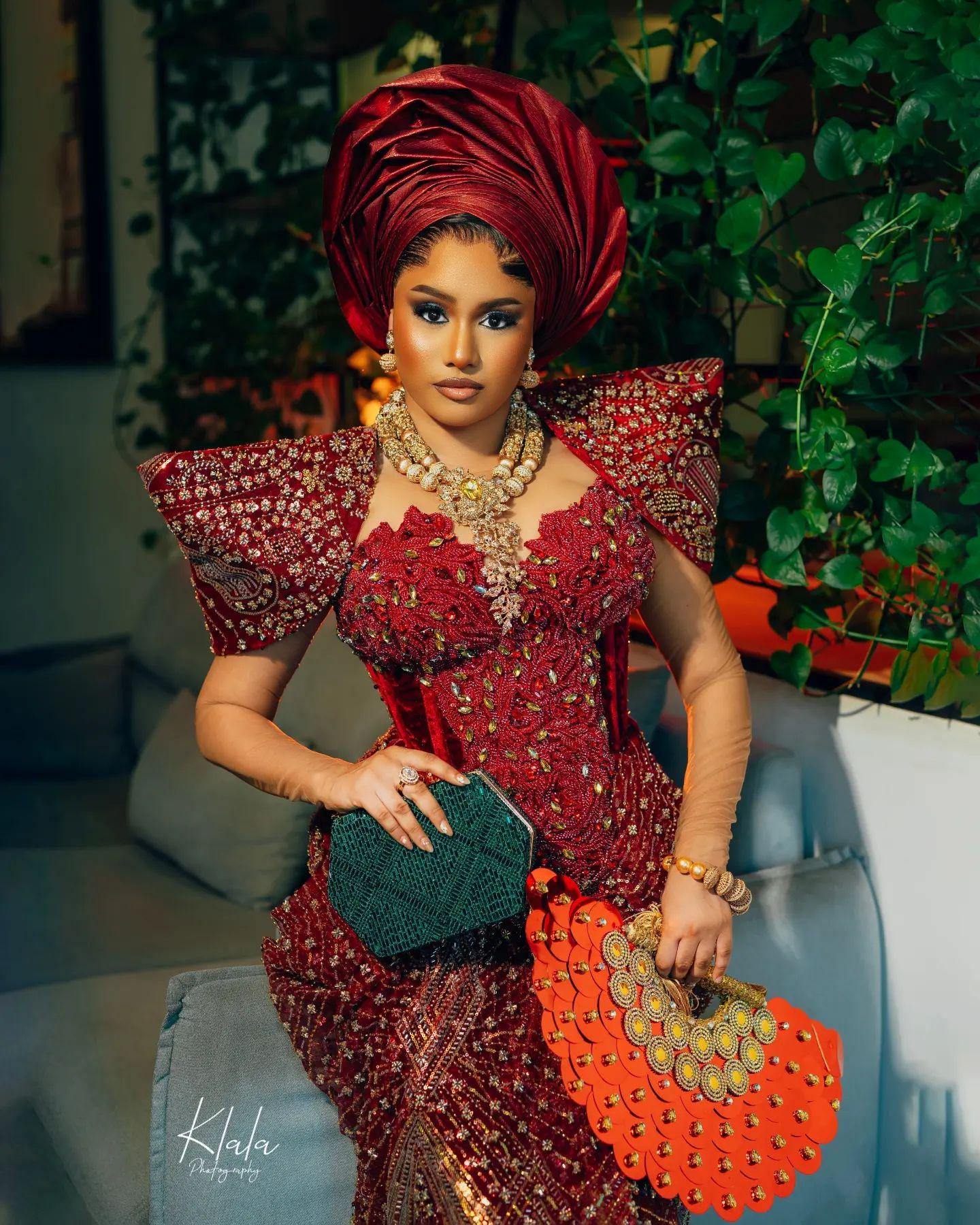 Red George Traditional Wedding Dress,african Fully Homecoming Women ...