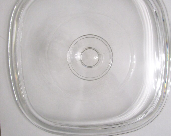 Pyrex Clear Square Replacement Lids Only With Knob Handle USA Vintage ...