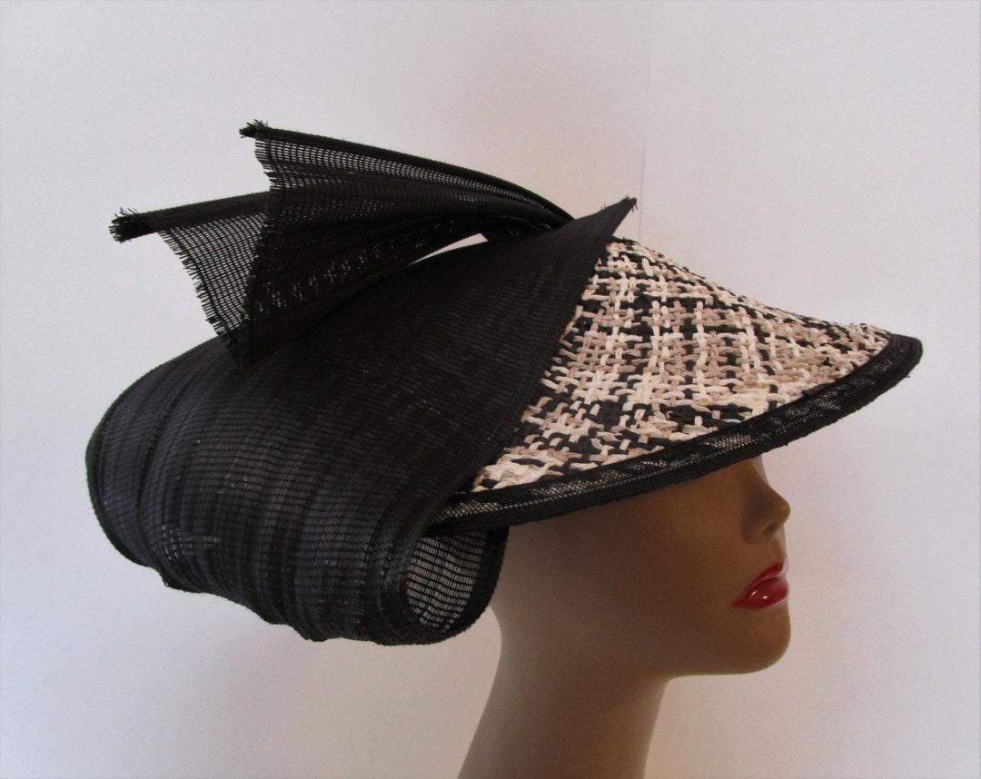 Celine Robert Chapeaux francés millinery paja tweed twisted sombrero ...