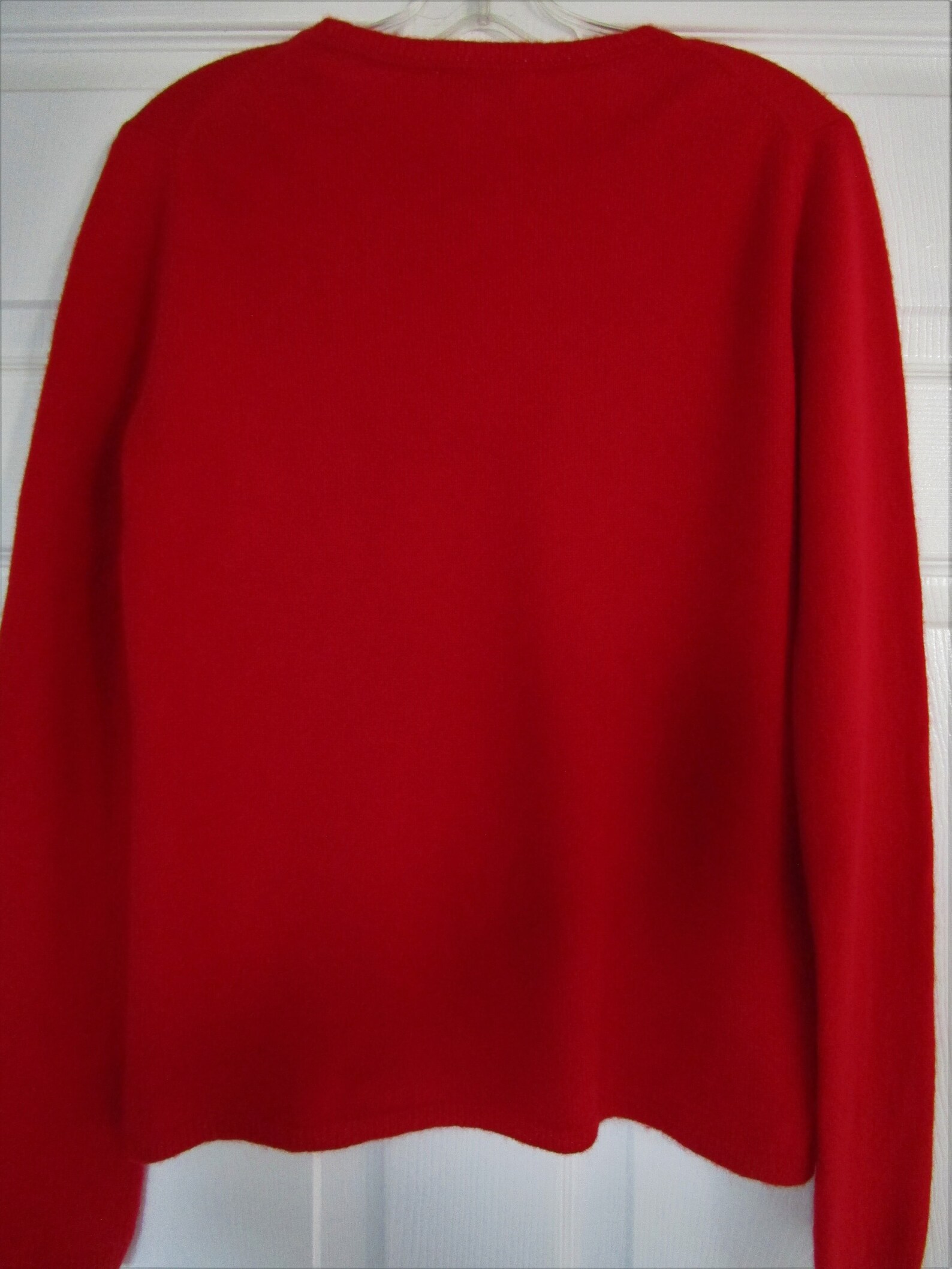 L Red CASHMERE Peck Pullover Knit Sweater Crew Cuddly Fuzzy - Etsy