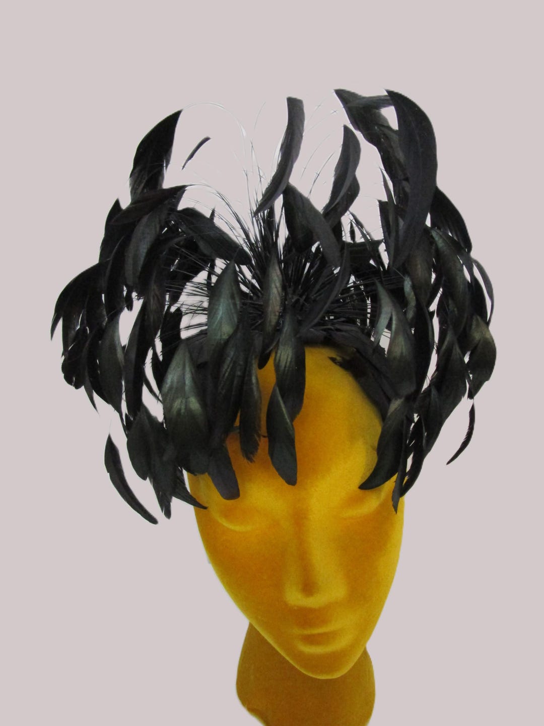 Movie Modes Casper Davis Hollywood Jiggly Feather Fascinator Calot Hat ...