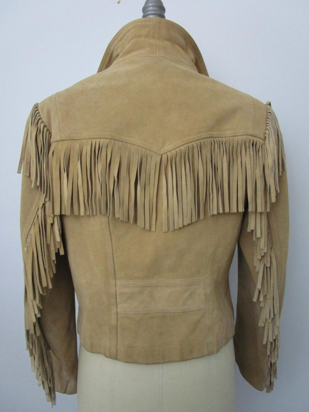 L Wilson Suede Fringe Jacket Vintage 80s 90s Rocker Western Cowgirl ...