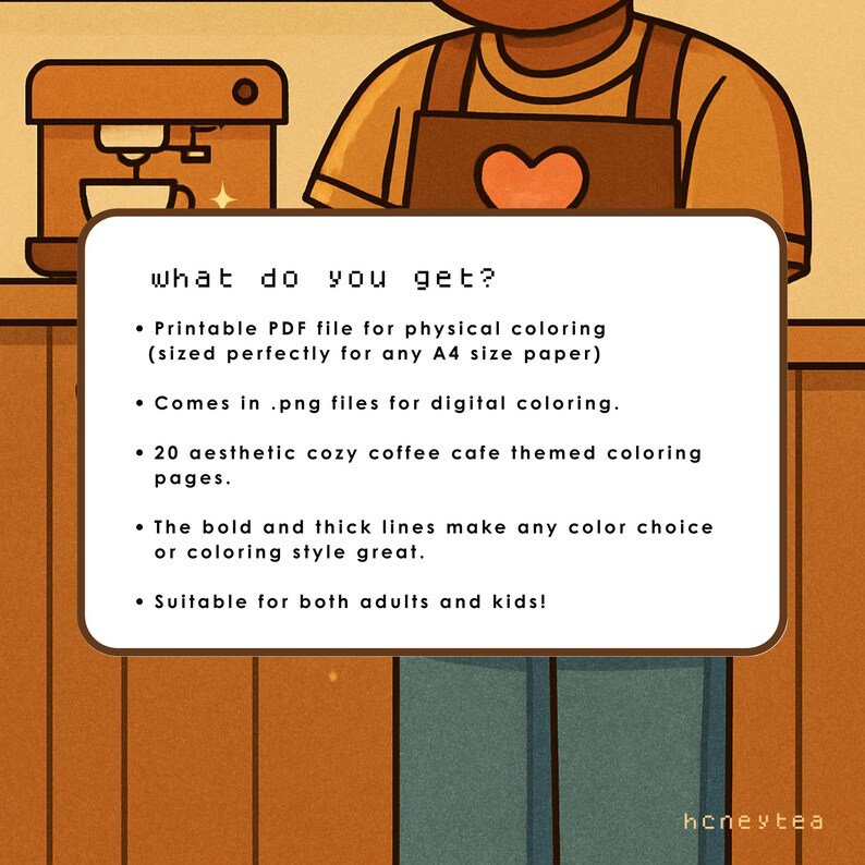 Cozy Coffee Cafe Coloring Book | Cozy Coloring Books | Cafe Coloring ...