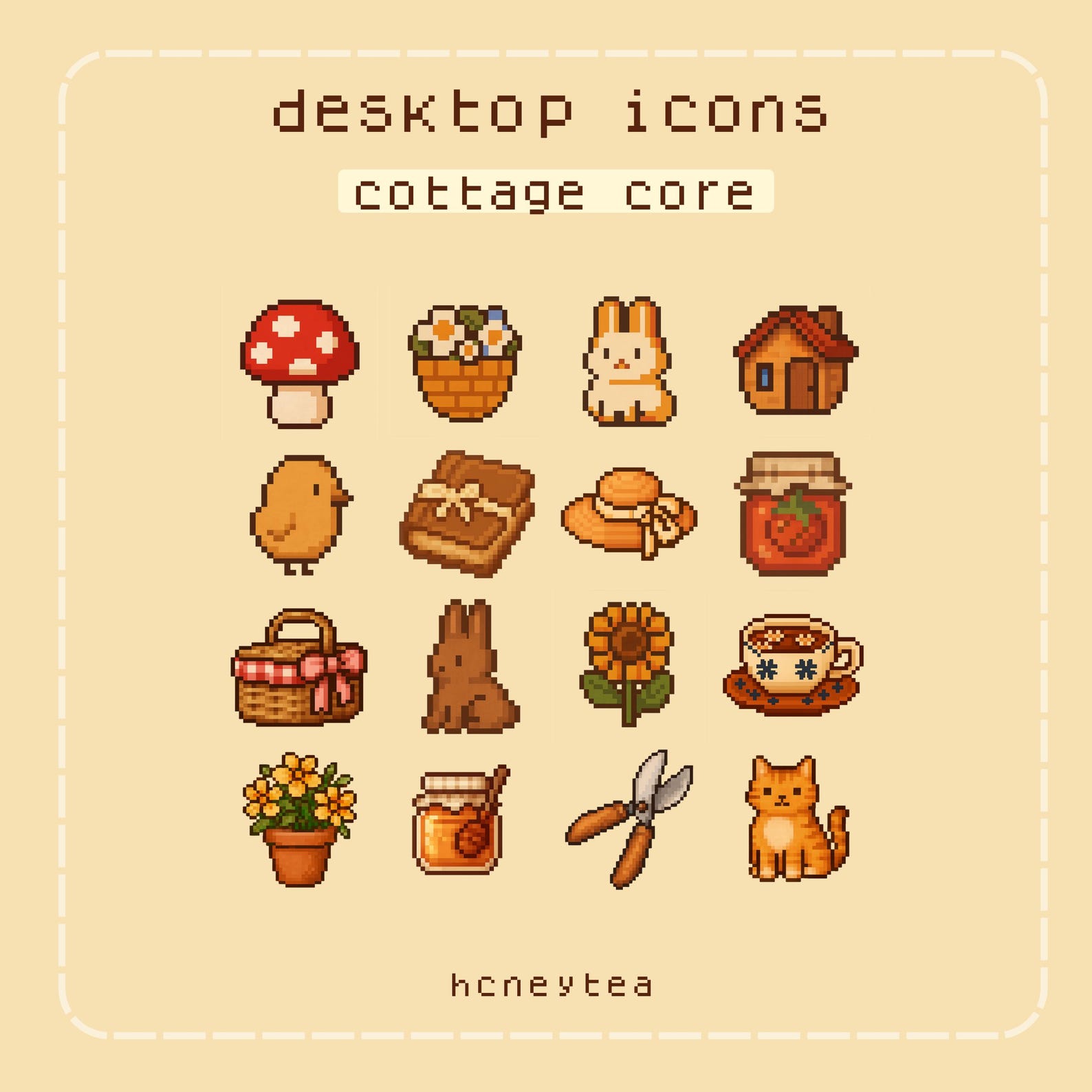 Cottage Core Desktop Icons | Cottage Core Icons | Aesthetic Desktop ...