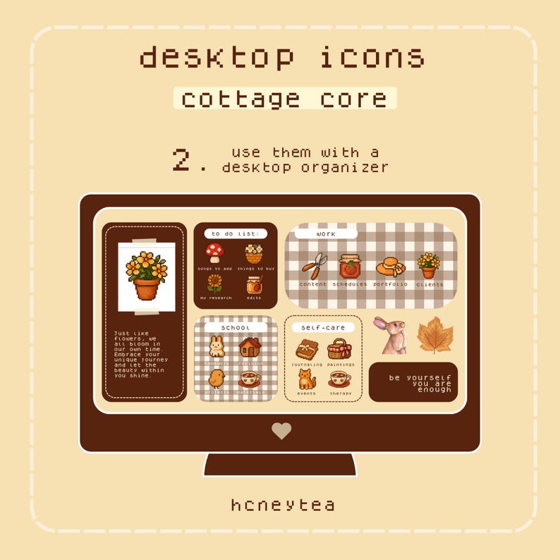 Cottage Core Desktop Icons | Cottage Core Icons | Aesthetic Desktop ...