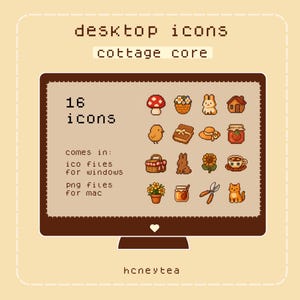 Cottage Core Desktop Icons | Cottage Core Icons | Aesthetic Desktop ...