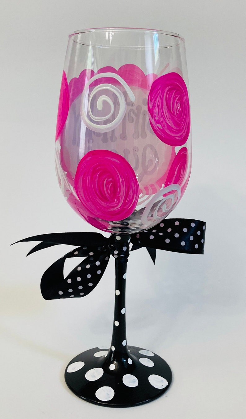 Birthday Queen Wine Glass Etsy