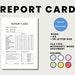 Editable Report Card, Homeschool Report Sheet, A4 and US Letter Size ...